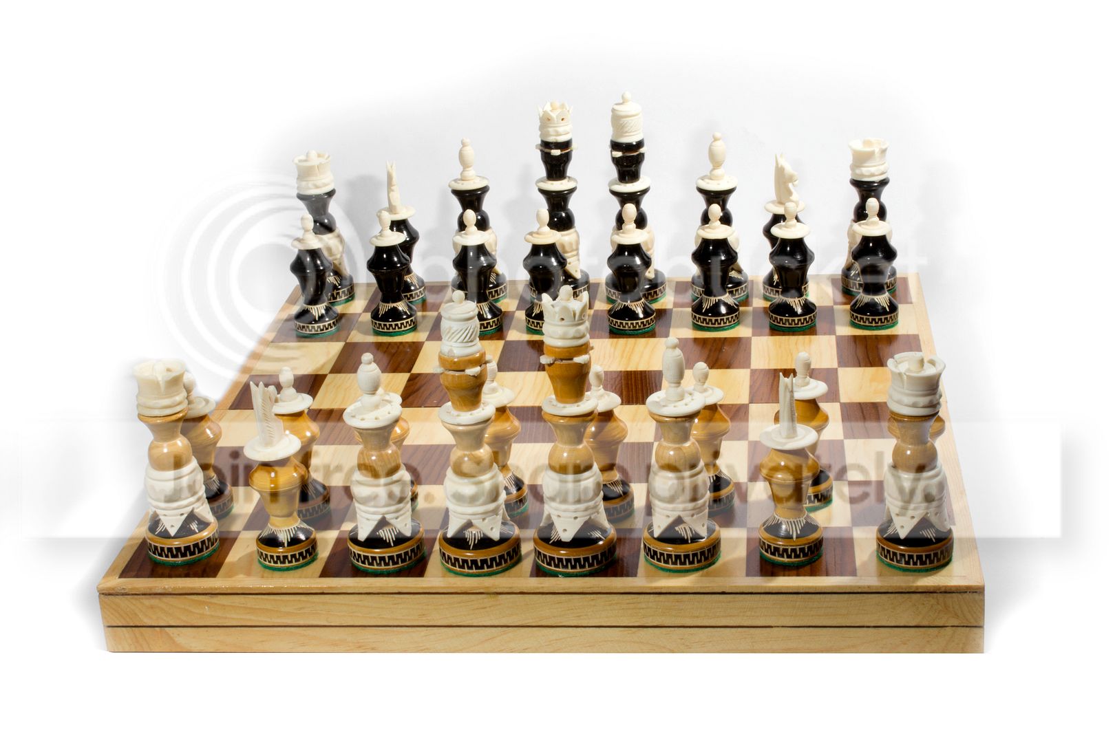 Ajedrez Artesanal 45x45 Madera Con Hueso 100% Tallado A Mano - $ 999.00 ...